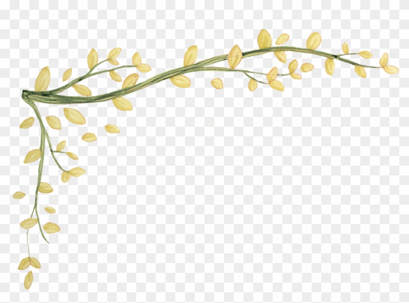 Knitting Pattern Leaves Transprent - Leaves Border Drawing Png - Full ...