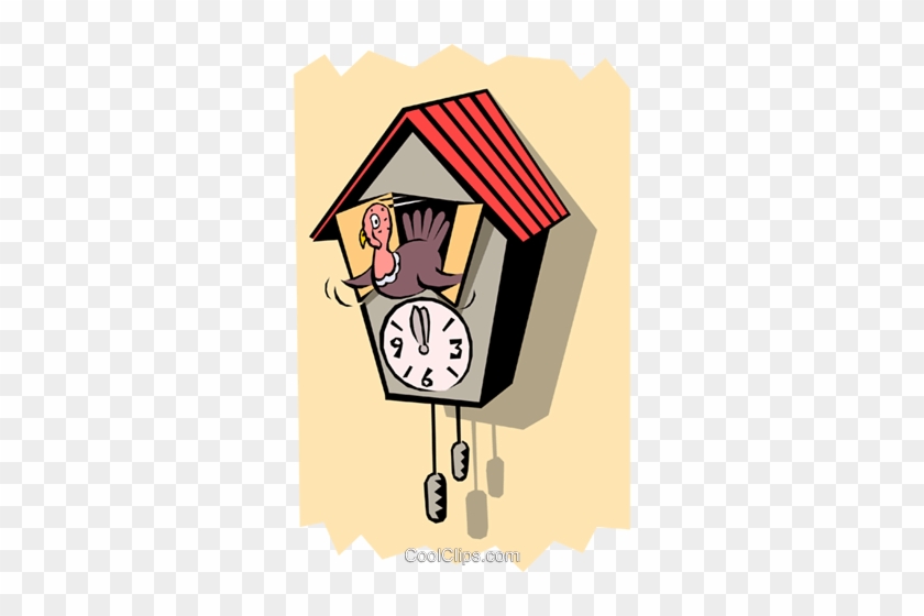Cuckoo Clock With Turkey Royalty Free Vector Clip Art - Cartoon - Free ...