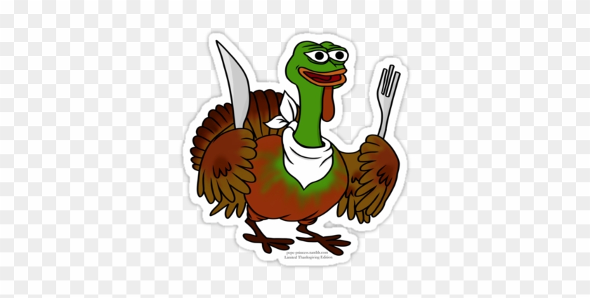 Thanksgiving Limited Edition Pepe Sticker - Thanksgiving Pepe - Full ...
