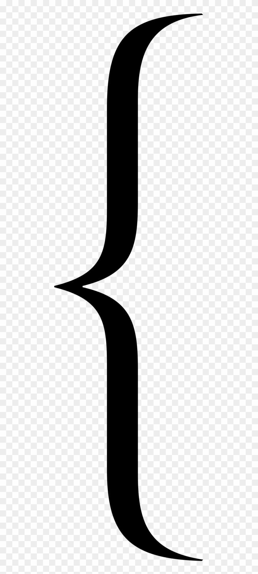 File - Gullbraceleft - Svg - Left Brace - Full Size PNG Clipart Images ...