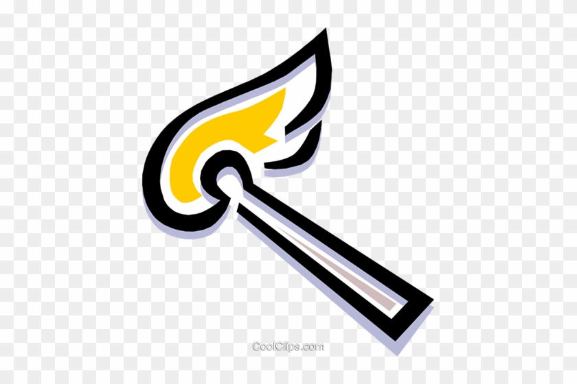 Match With Flame Royalty Free Vector Clip Art Illustration - Fire Match ...