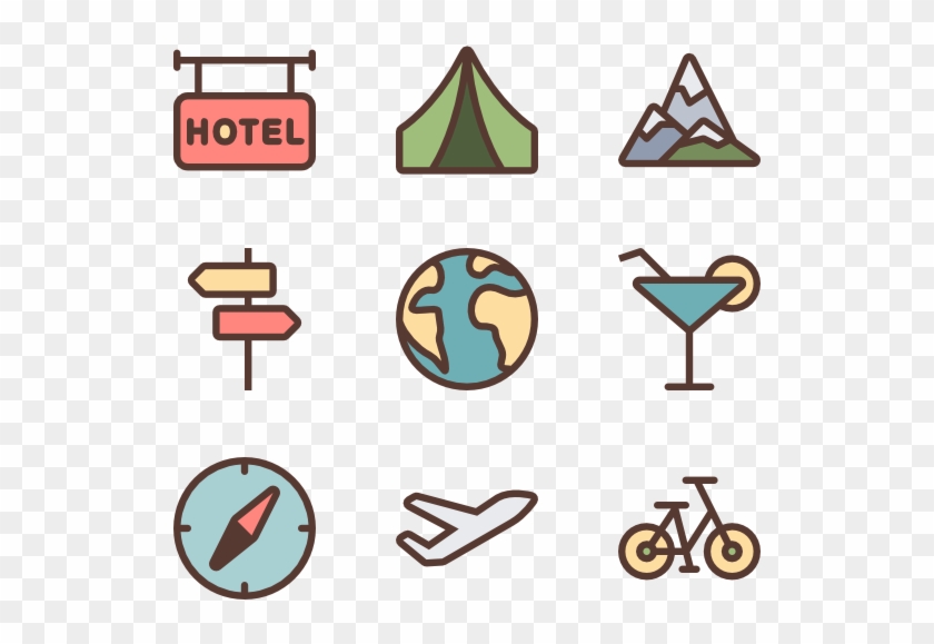 Travel Icons - Travel Cartoon Icon - Full Size PNG Clipart Images Download
