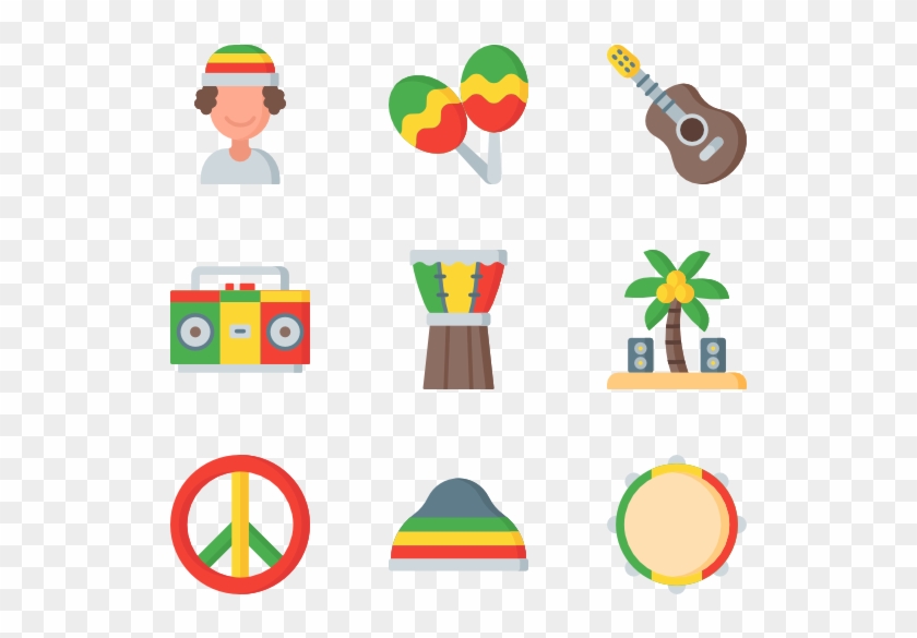 Reggae - Icon - Free Transparent PNG Clipart Images Download