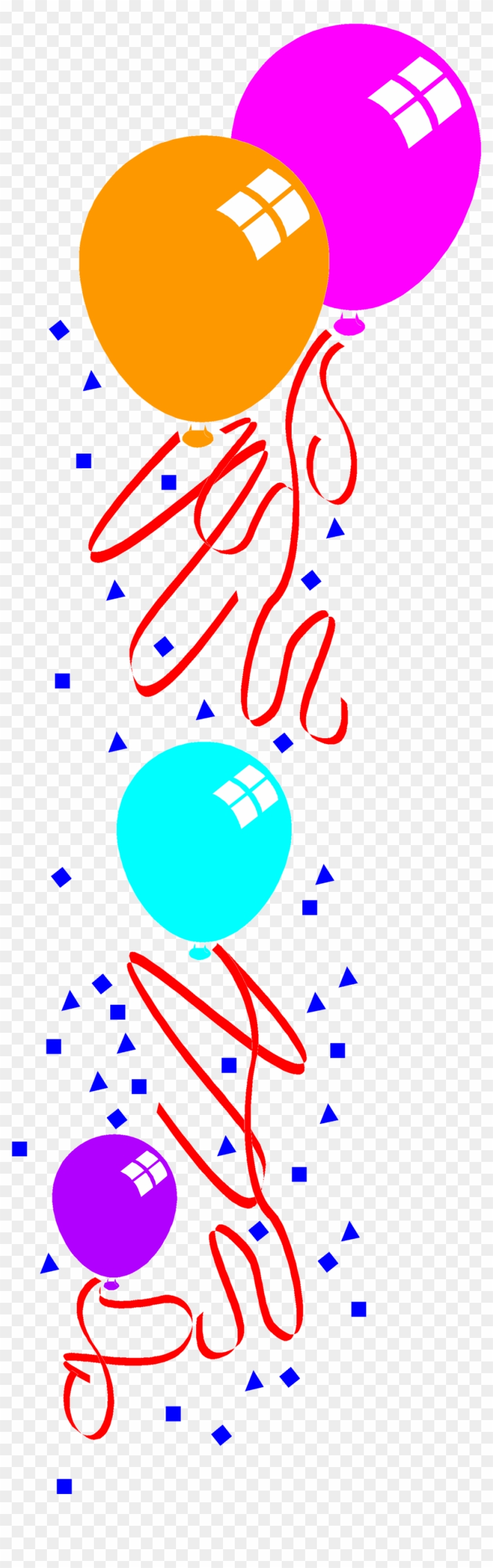 Free Stock Photo Illustration Of - Birthday Balloons Corner Png - Full ...