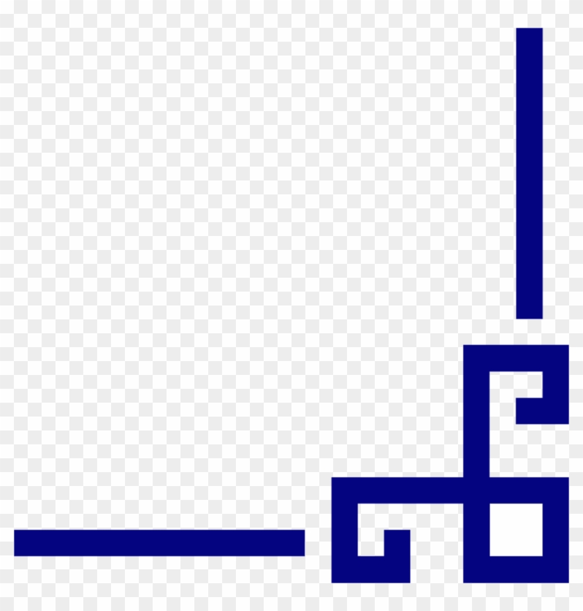 Corner Transparent Blue Image Freeuse Stock - Blue Corner Border Design ...