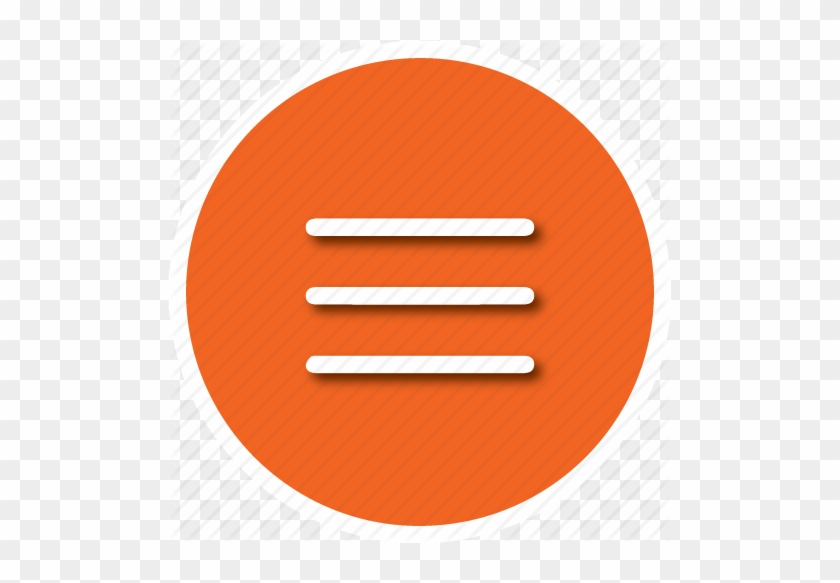 Download Burger Menu Icon Orange Clipart Hamburger - Hamburger Menu ...