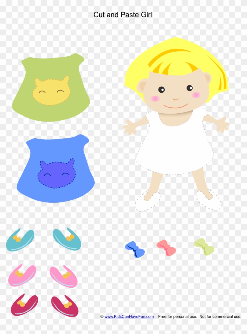 Dressup Cut And Paste Girl Http - Cut And Paste Worksheets For Girls ...