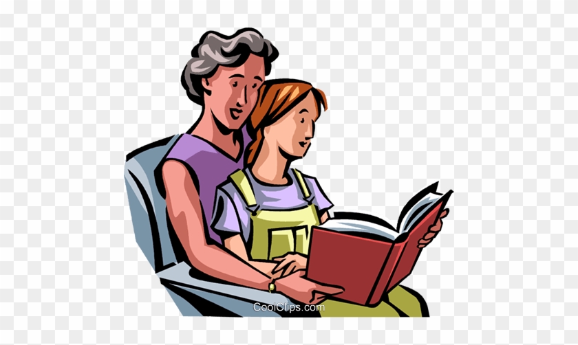 People With Books Royalty Free Vector Clip Art Illustration - Clipart ...