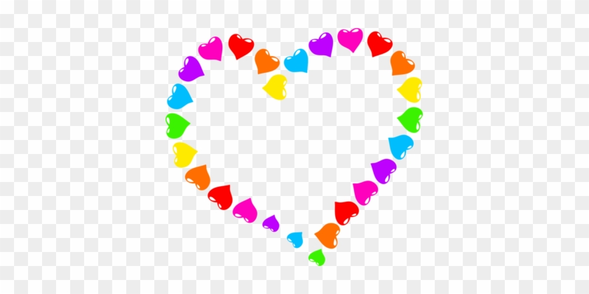 Borders And Frames Download Computer Rainbow - Rainbow Hearts ...