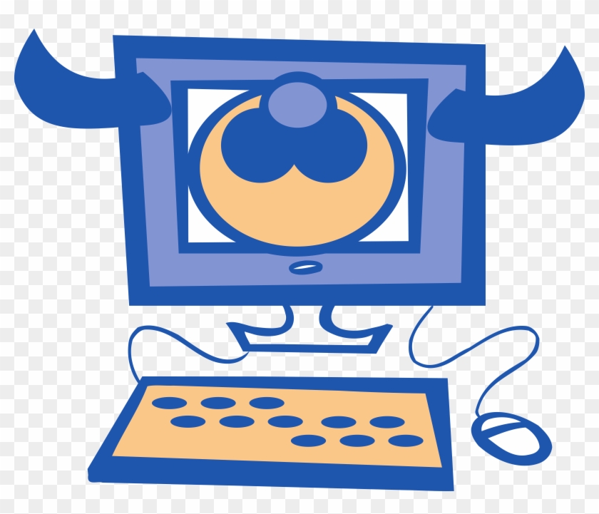 Free Vector Frankiechow Cow Computer Clip Art - Computer Clip Art ...