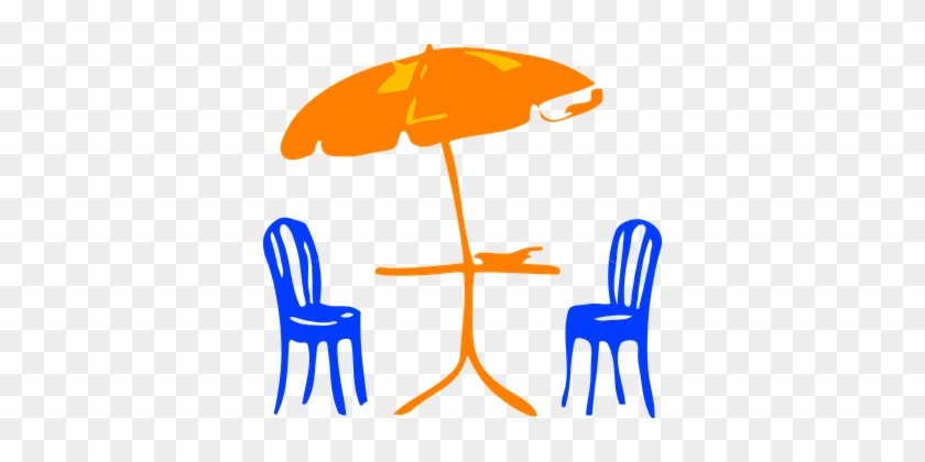 Regenschirm Stühle Möbel Entspannung Entsp Patio Clipart Full Size