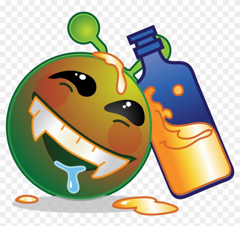 Open - Drunk Smiley Png - Full Size PNG Clipart Images Download