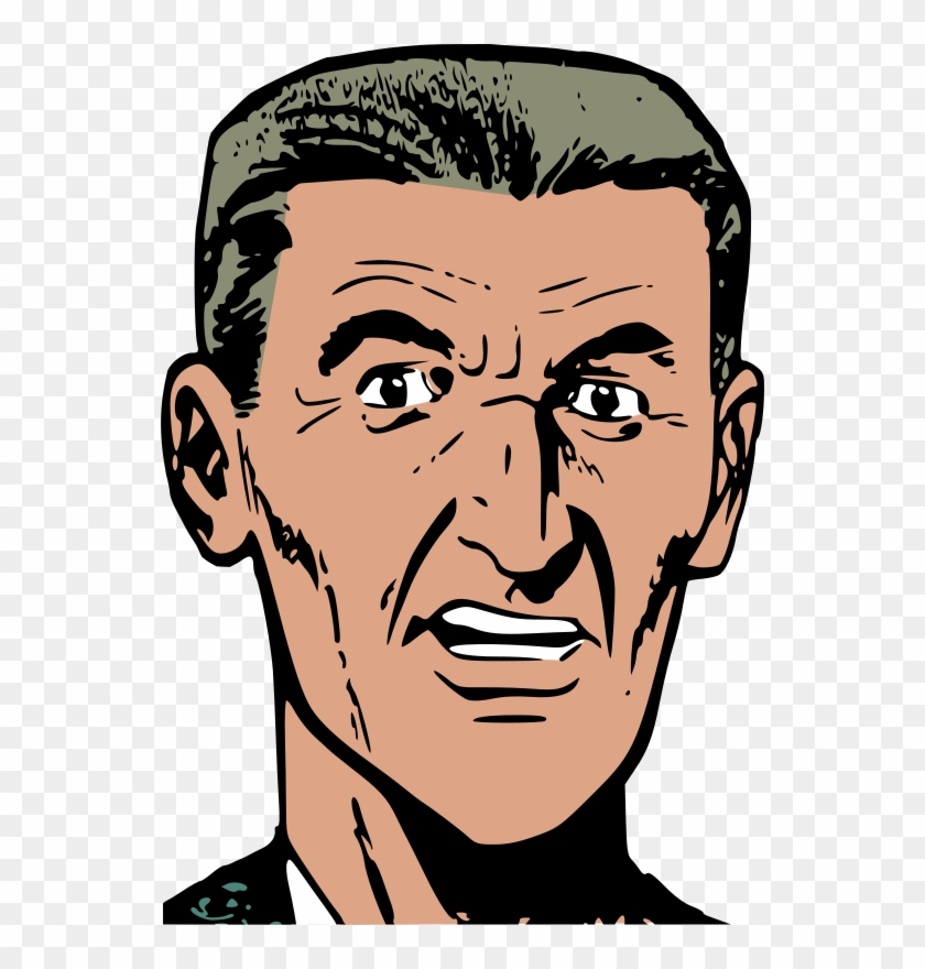 Medium Image - Cartoon Stern Man - Full Size PNG Clipart Images Download