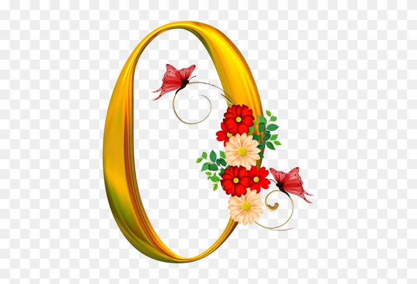 Letter O - Abecedario En Color Dorado - Full Size PNG Clipart Images ...