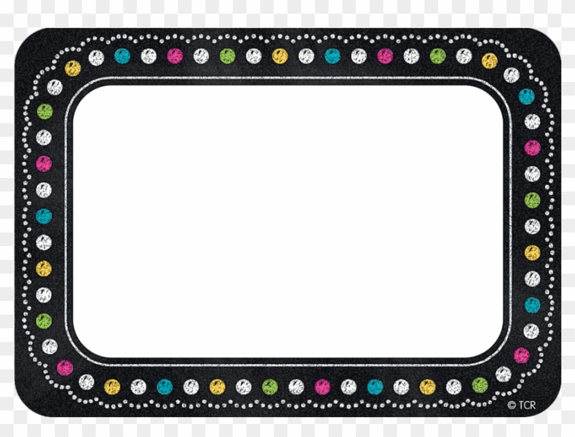 Tcr5623 Chalkboard Brights Name Tags/labels Image - Teacher Created ...