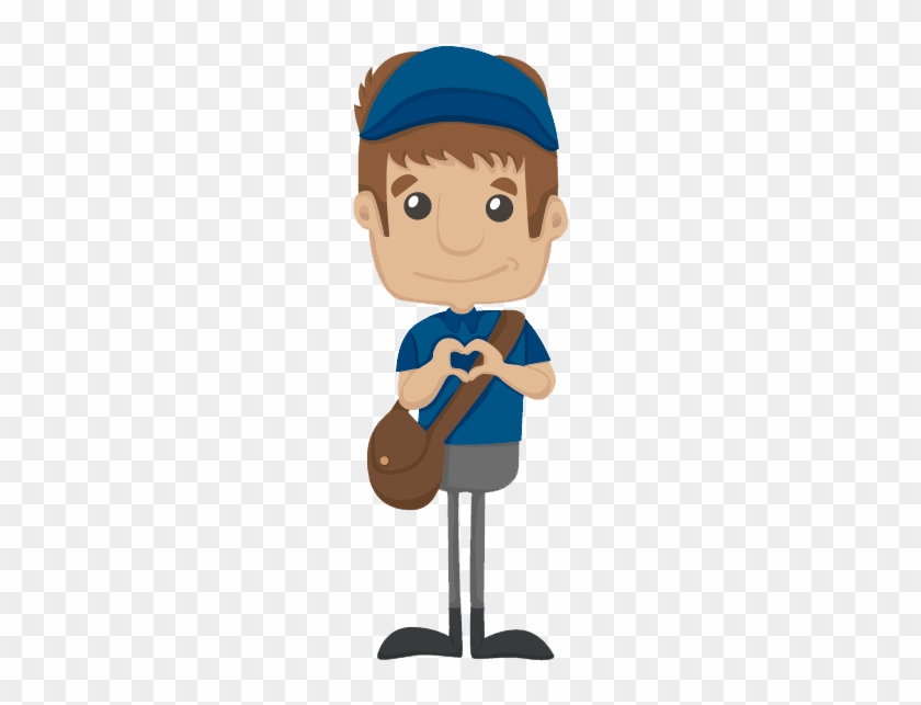 Vector Free Mailman Clipart Sent - Messenger Boy Cartoon - Free ...