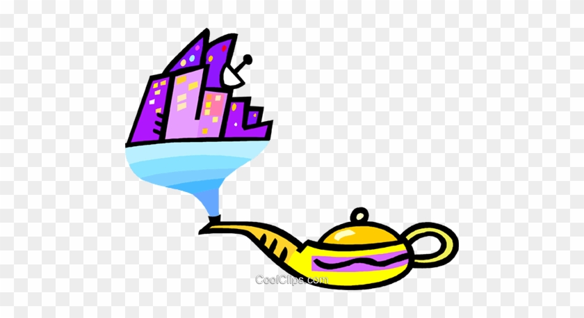 Genies Lamps With City Scapes Royalty Free Vector Clip - Microsoft ...