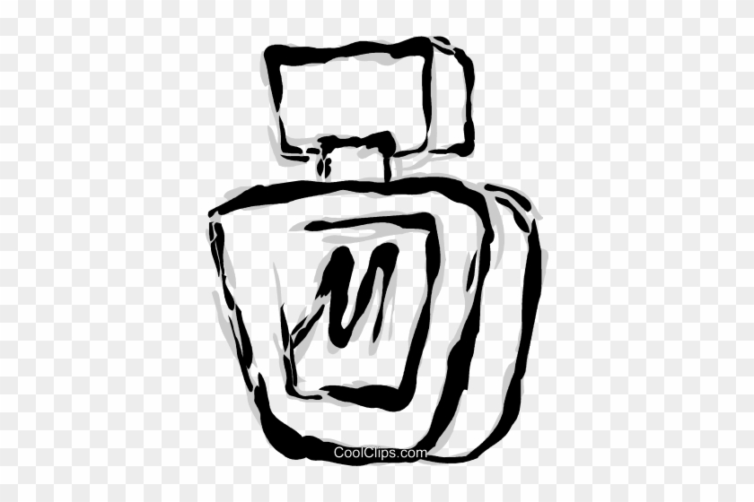 Bottle Of Cologne Royalty Free Vector Clip Art Illustration - Bottle Of ...