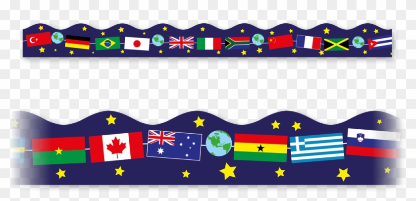 Flags Clipart Border - Flags Clipart Border - Full Size PNG Clipart ...
