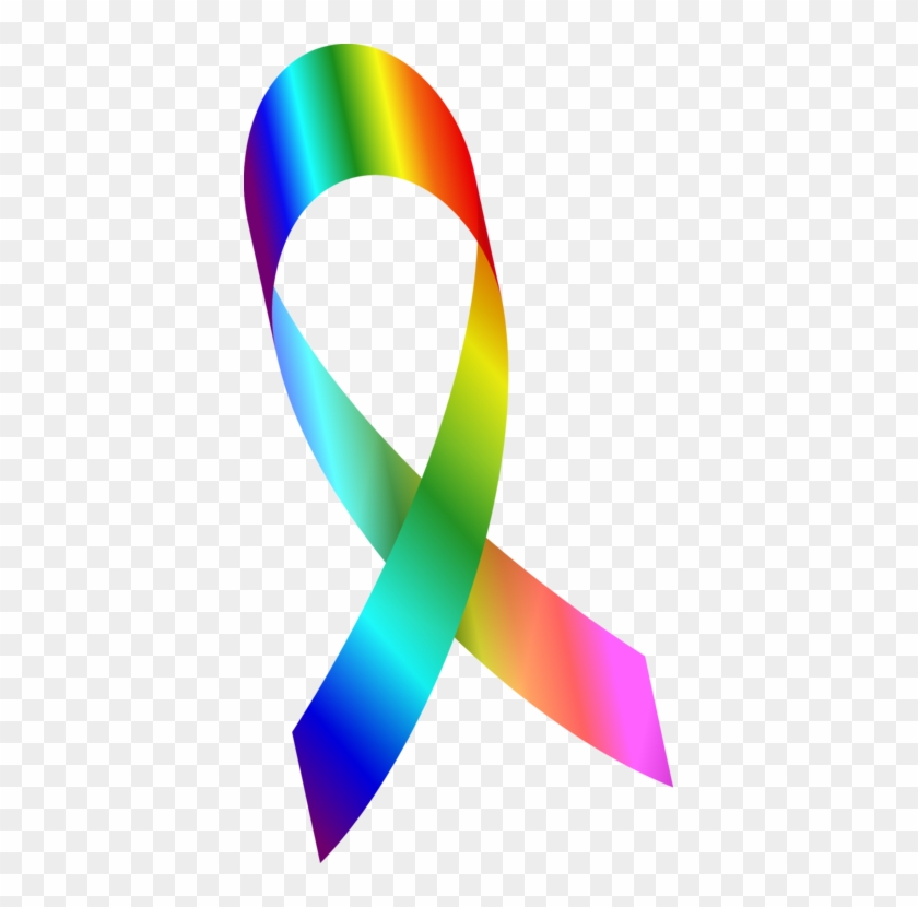 Lgbt Awareness Ribbon Pdf Computer Icons - Lgbtq Ribbon - Full Size PNG ...
