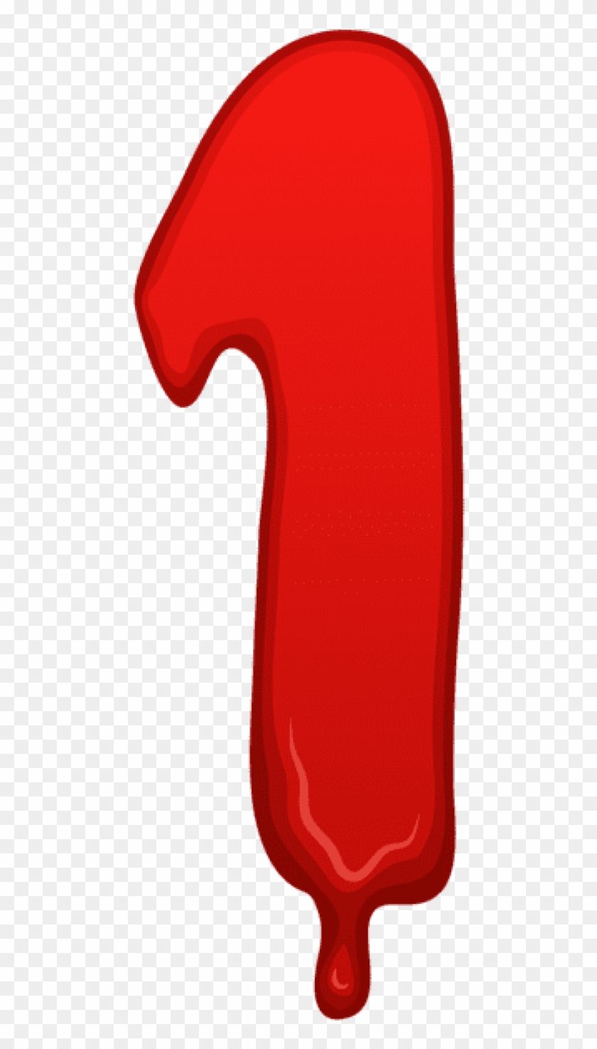 Bloody Number One Png - Bloody Number 1 Clipart - Full Size PNG Clipart ...