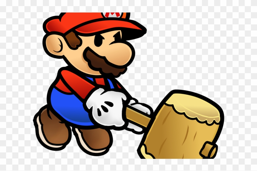 Super Mario Clipart Fist - Paper Mario Sticker Star Mario - Full Size ...