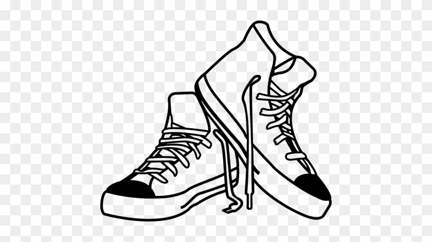 Clip Art Royalty Free Download Punk Drawing Shoe - Line Art - Full Size ...