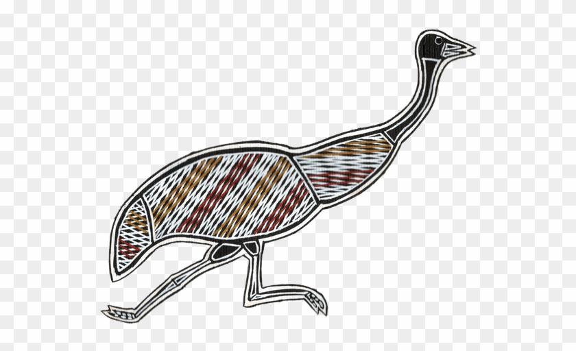Australian Aboriginal Painting Of An Emu - Emu - Full Size PNG Clipart ...