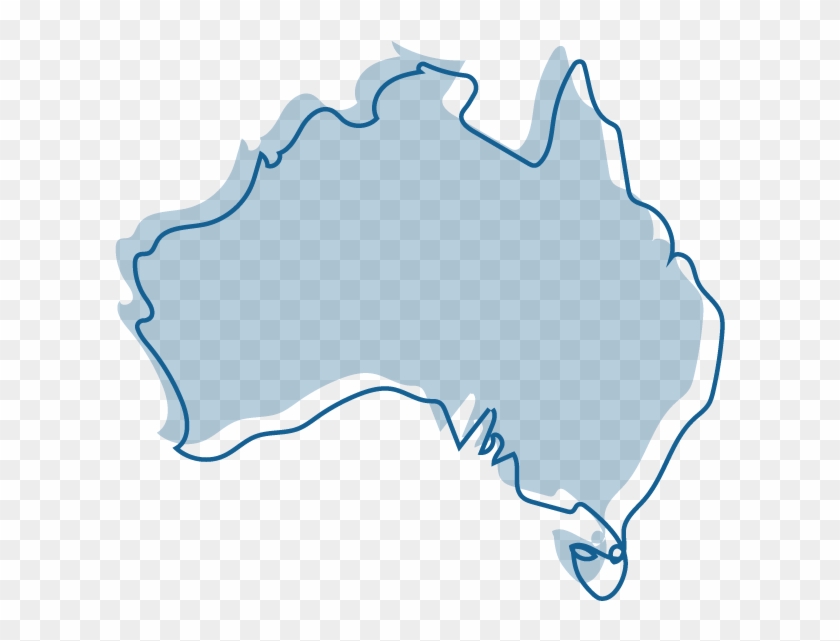 An Illustration Of A Map Of Australia, Fully Coloured - An Illustration ...