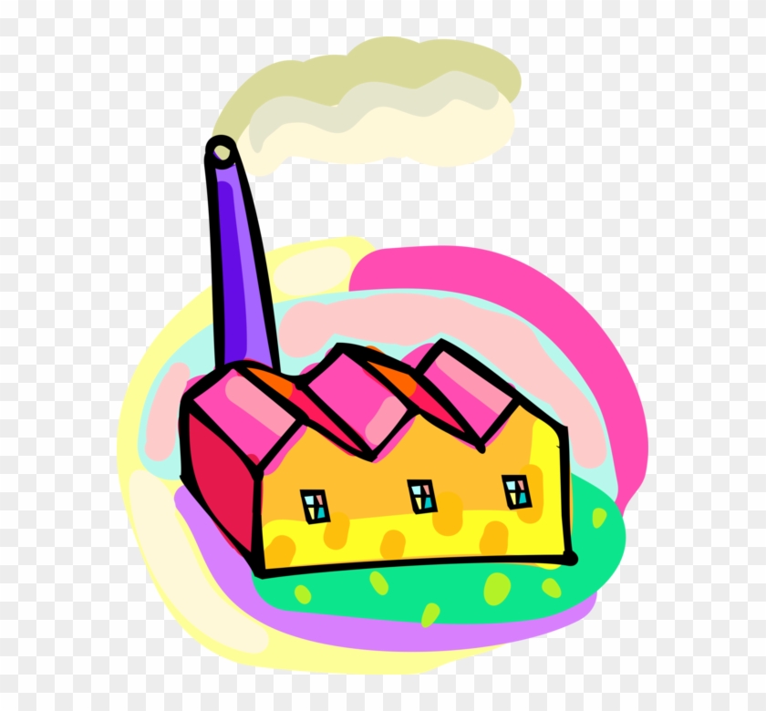 Vector Illustration Of Industrial Manufacturing Factory - Vector ...