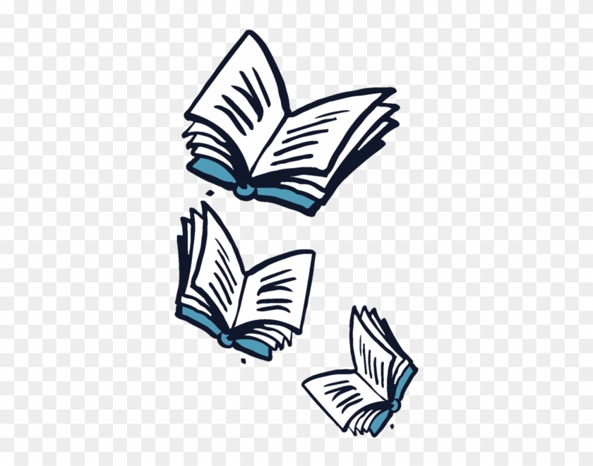 Flying Books - Flying Books - Full Size PNG Clipart Images Download