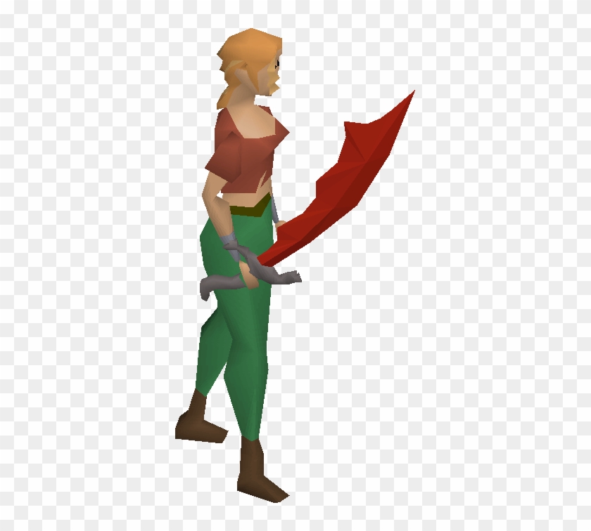 Dragon Scimitar Equipped - Osrs Dragon Scimitar - Full Size PNG Clipart ...