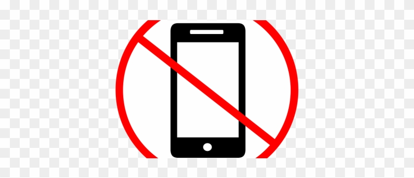 Mobile Phone Ban - Phone With Line Through - Full Size PNG Clipart ...
