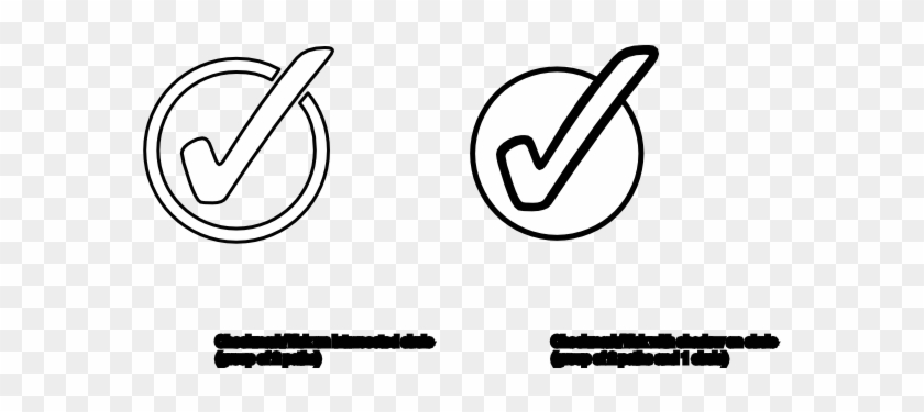 Outlined Checkmark Clip Art At Clker - Clip Art - Full Size PNG Clipart ...