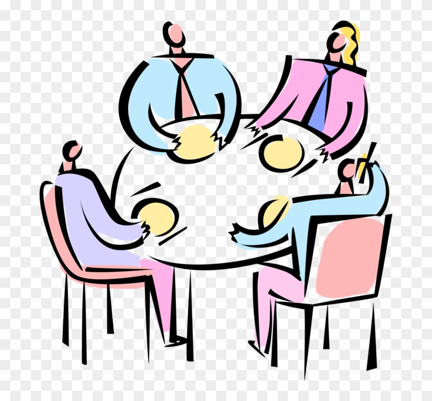 Over Lunch Image Illustration Of Business And - Over Lunch Image ...