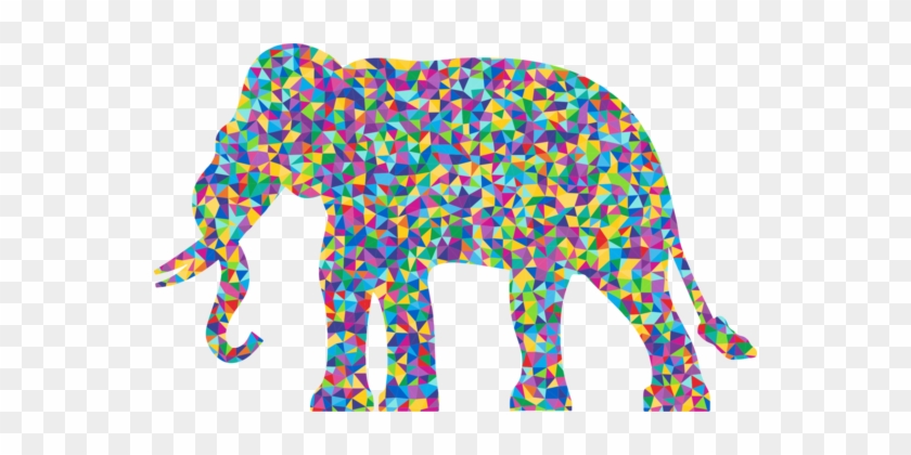 Indian Elephant Elephants Low Poly Computer Icons - Indian Elephant ...