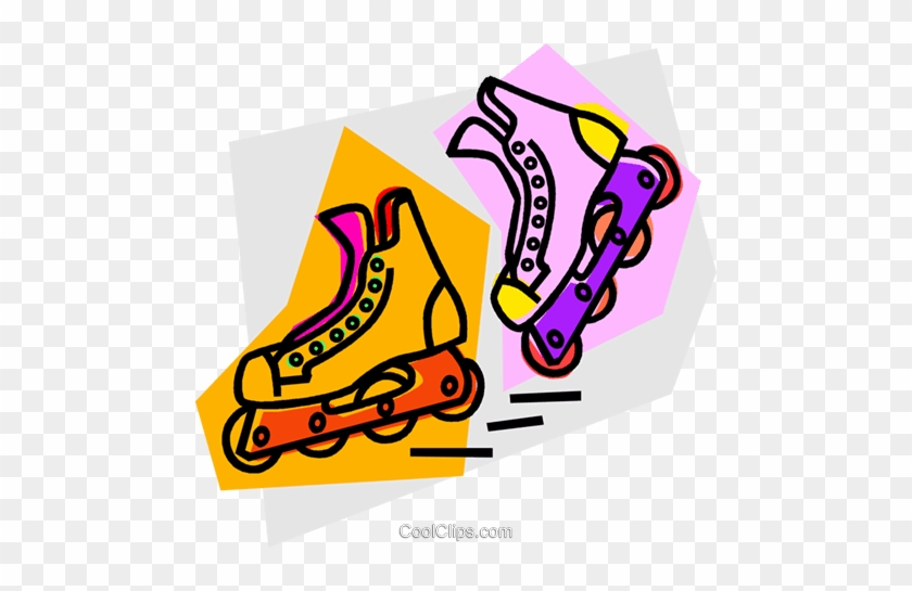 Roller Blades Royalty Free Vector Clip Art Illustration - Roller Blades Royalty Free Vector Clip ...