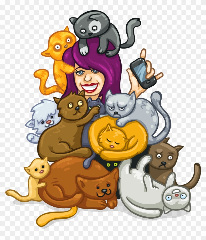 Crazy Cat Lady - Crazy Cat Lady - Full Size PNG Clipart Images Download