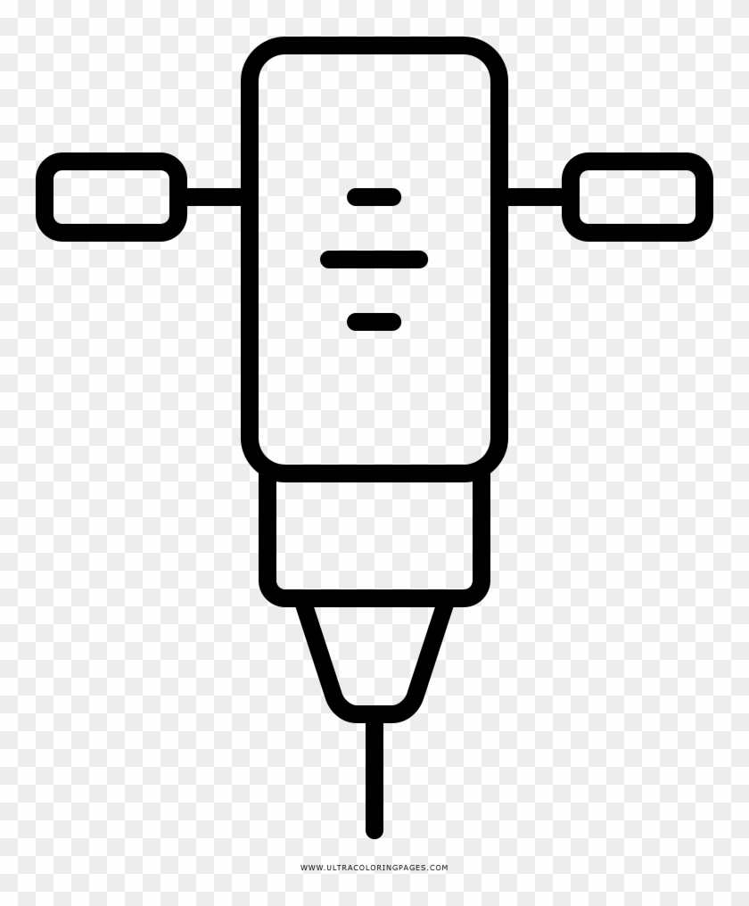 Jackhammer Coloring Page - Jackhammer Coloring Page - Full Size PNG ...