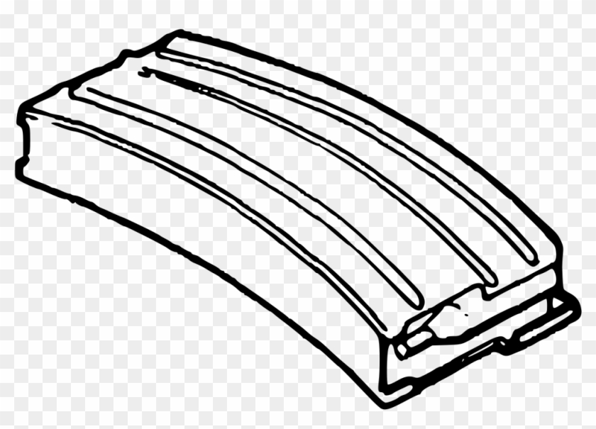 M16 Rifle Magazine Linedraw - M16 Rifle Magazine Linedraw - Free ...