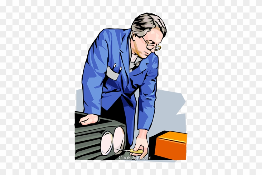 Auto Mechanic Royalty Free Vector Clip Art Illustration - Auto Mechanic ...