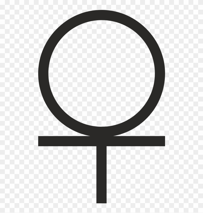 Cross With A Circle On Top - Full Size PNG Clipart Images Download