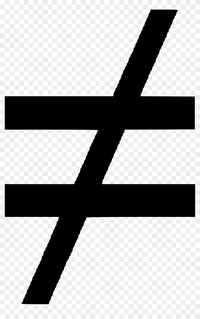 Does - Not Equal Sign Transparent Background - Full Size PNG Clipart ...