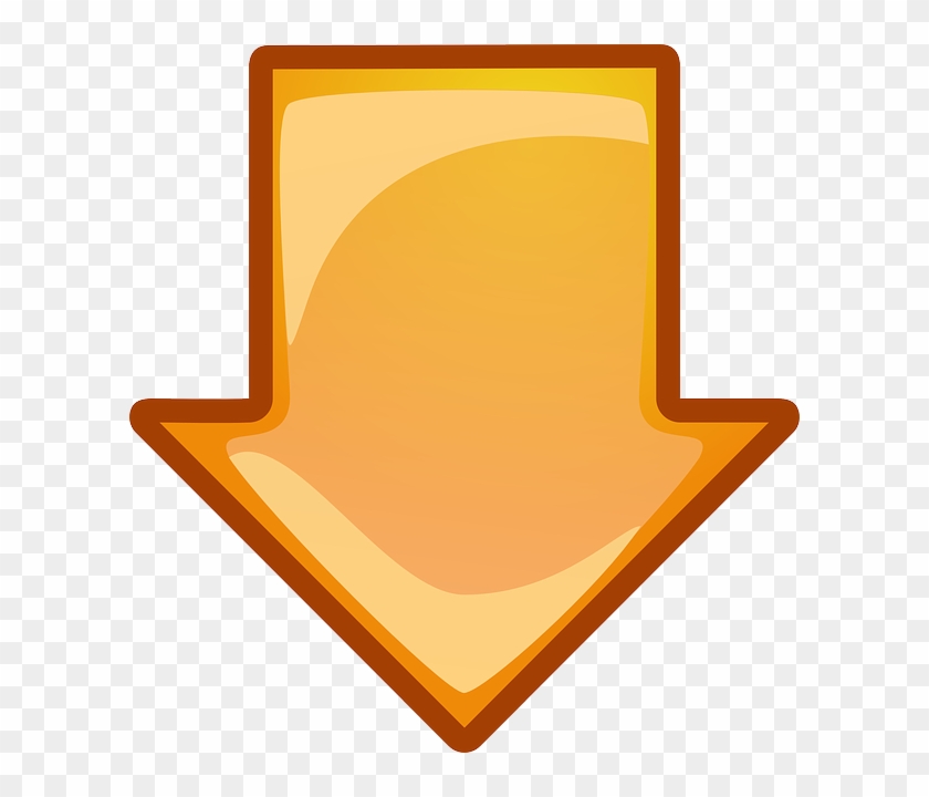 Quick Links To Oer Image Source Sites - Down Arrow Orange - Full Size ...
