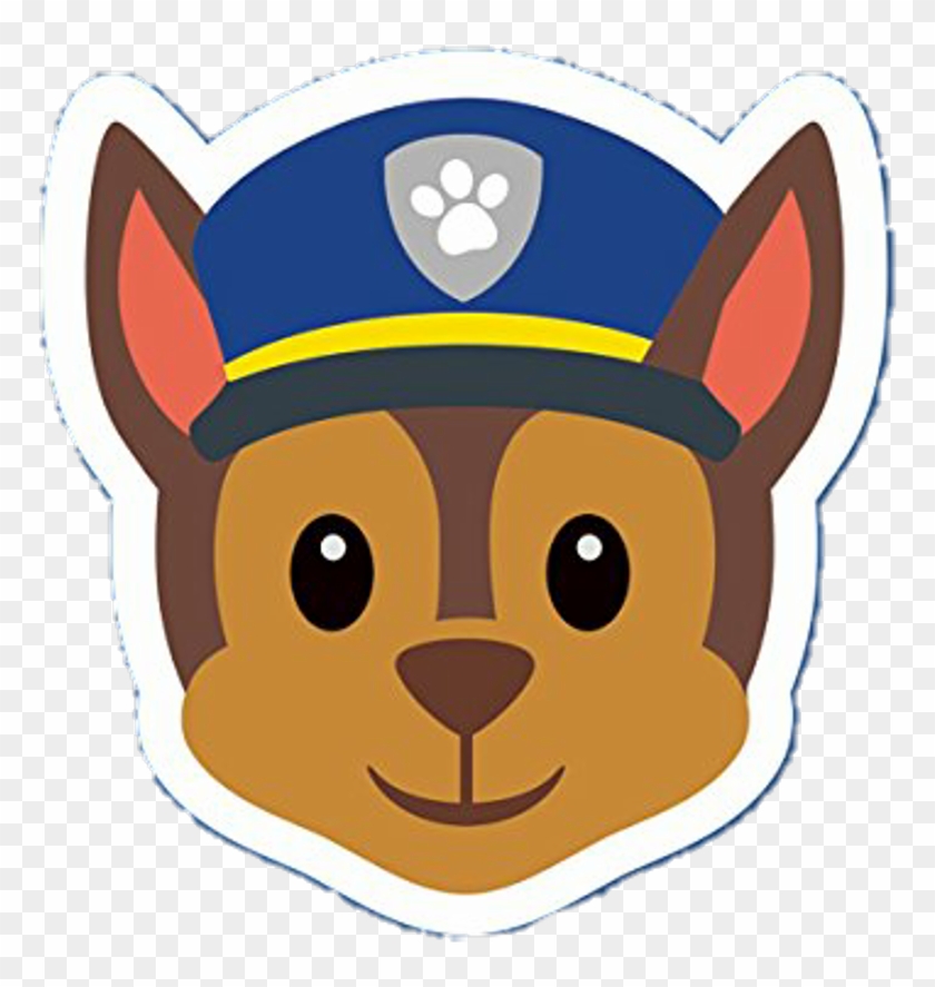 Chase Sticker - Chase Face Paw Patrol - Full Size PNG Clipart Images ...