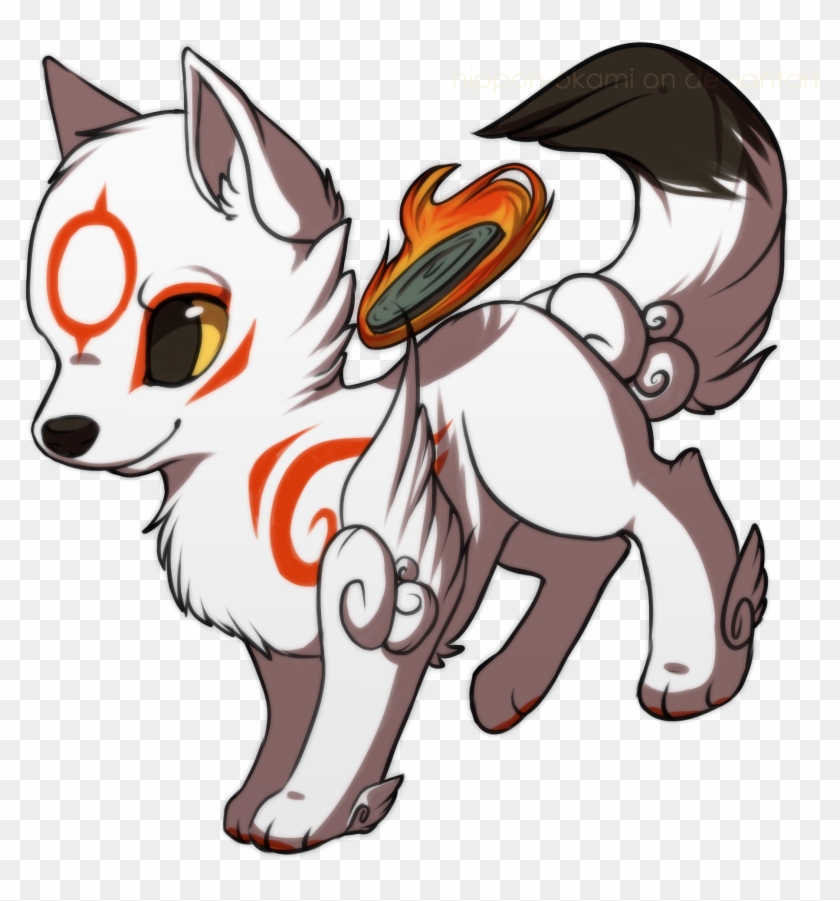 Gray Wolf Chibi Drawing Anime Clip Art - Chibi Flying Wolf - Full Size ...