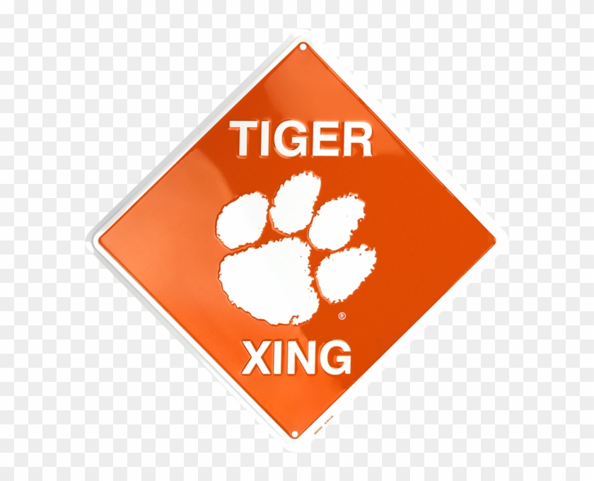 Clemson Tiger Xing - Clemson Flag - Full Size PNG Clipart Images Download
