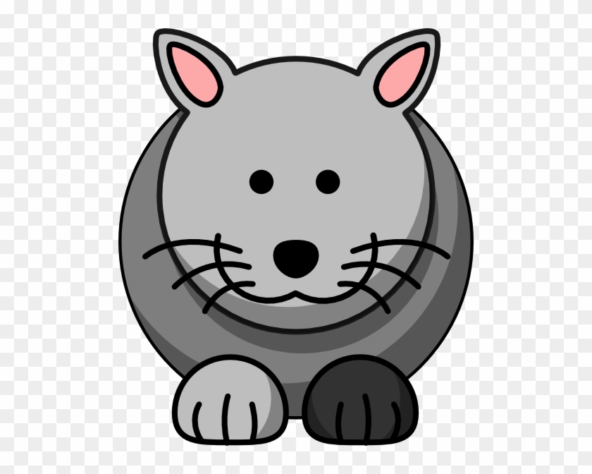 Cartoon Grey Cat Clip Art - Cartoon Cat Clip Art At Clker - Full Size ...