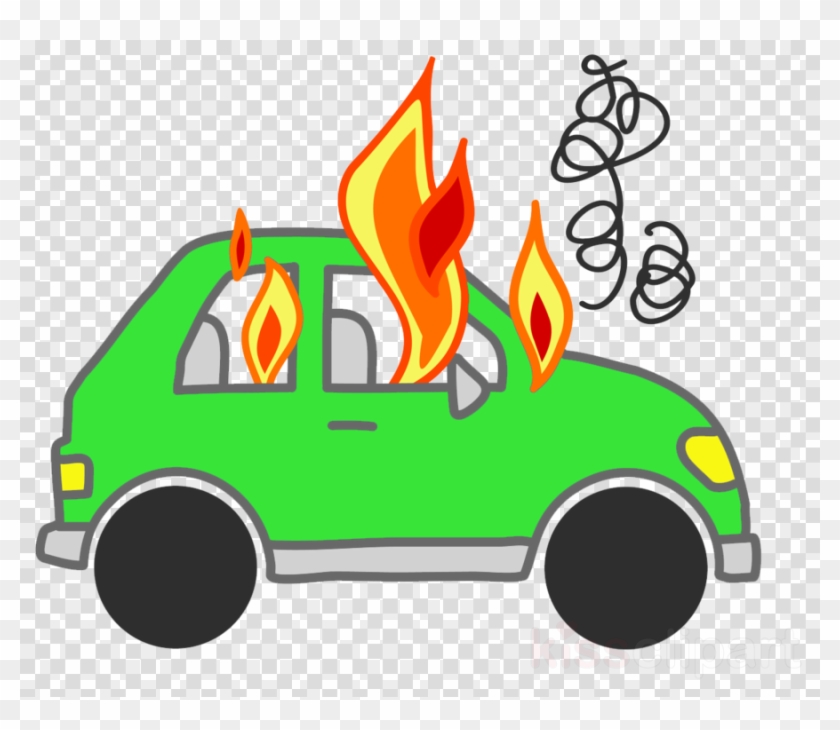 Vehicle On Fire Clip Arts Clipart Car Ford Mustang - Vehicle On Fire ...