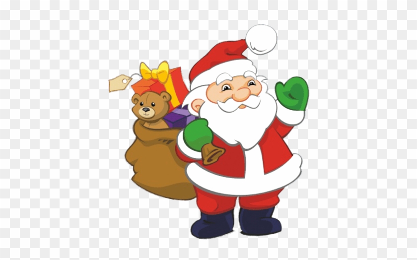 Christmas Clipart Santa Claus Pencil And In Color - Christmas Clipart ...
